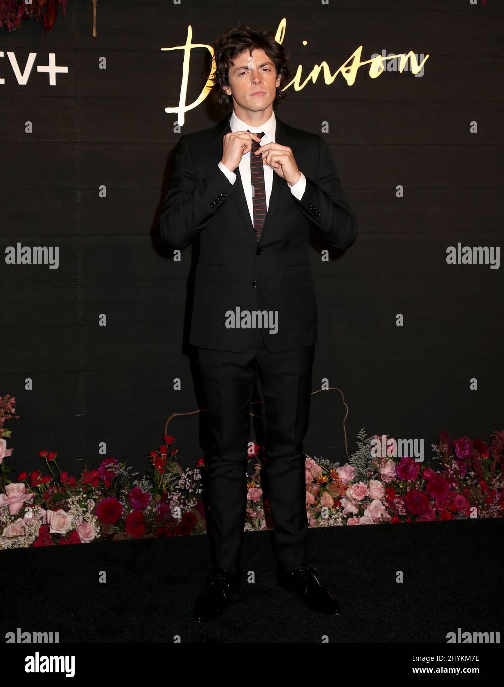 Adrian Blake Enscoe attending the 'Dickinson' World Premiere at St. Ann ...