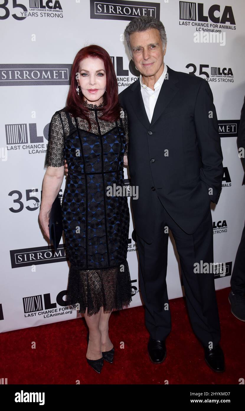 Priscilla Presley and Chris DeRose at the Last Chance For Animals 35th ...