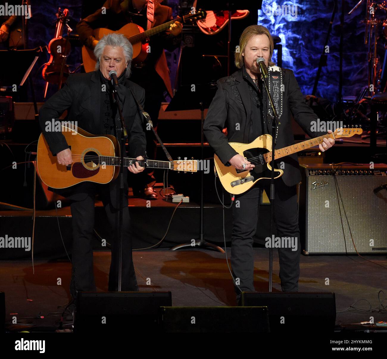 Marty Stuart and Travis Tritt onstage at the 2019 Country Music Hall of ...