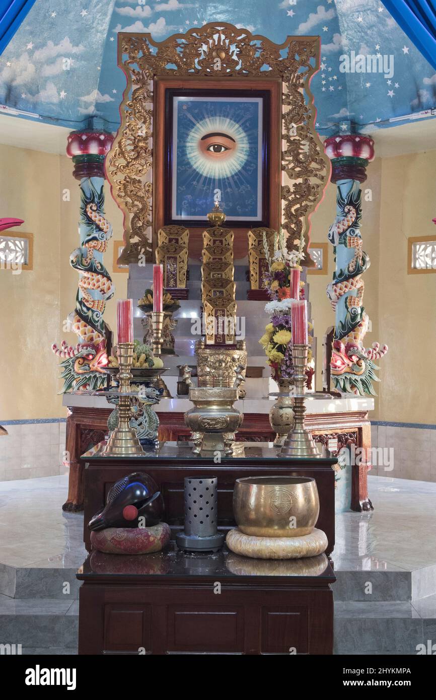 Cao Dai Temple, Chau Doc, Vietnam Stock Photo - Alamy