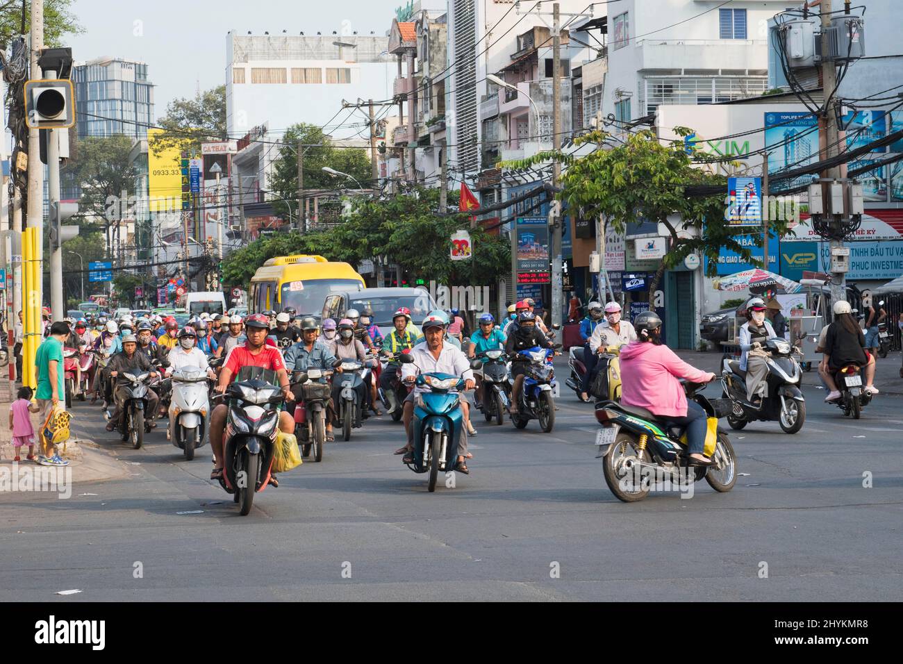 Traffic in Saigon, Vietnam Stock Photo - Alamy