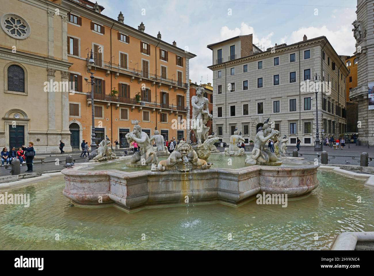 Fountain in the Piazza Navona, Rome, Italy Stock Photo - Alamy