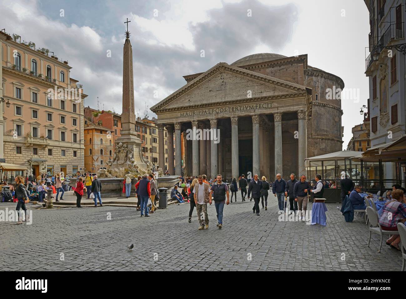 Portico of the Pantheon, Rome, Italy Stock Photo - Alamy