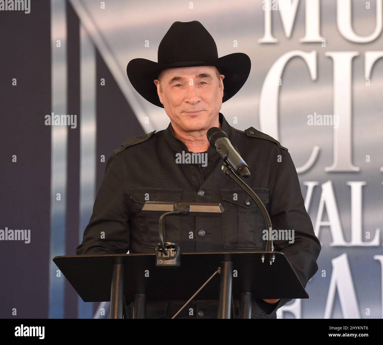 Clint Black attending the Music City Walk of Fame Induction Ceremony ...