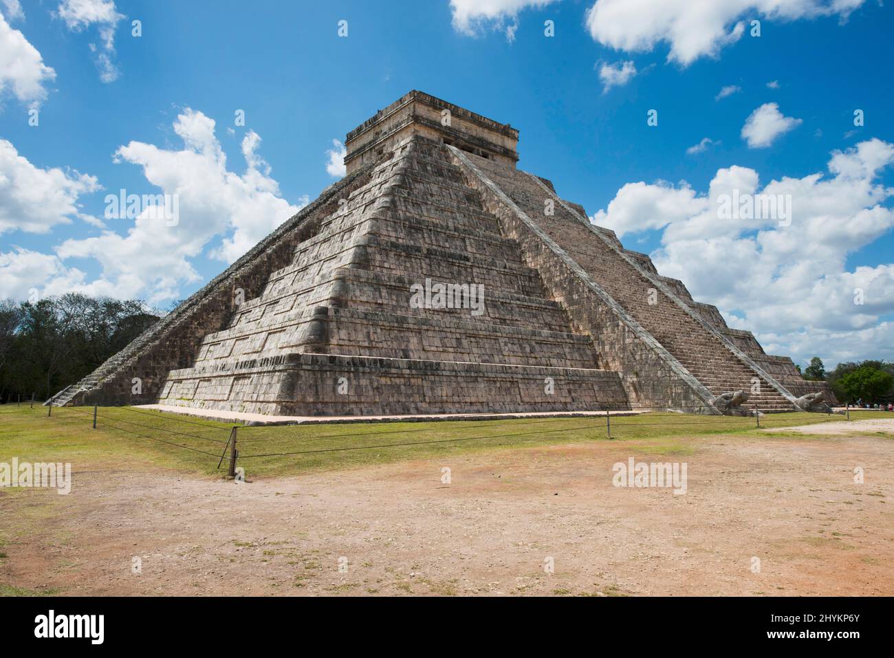 Excavation site site of the Mayan city of Chichen Itza, Yucatan, Mexico ...