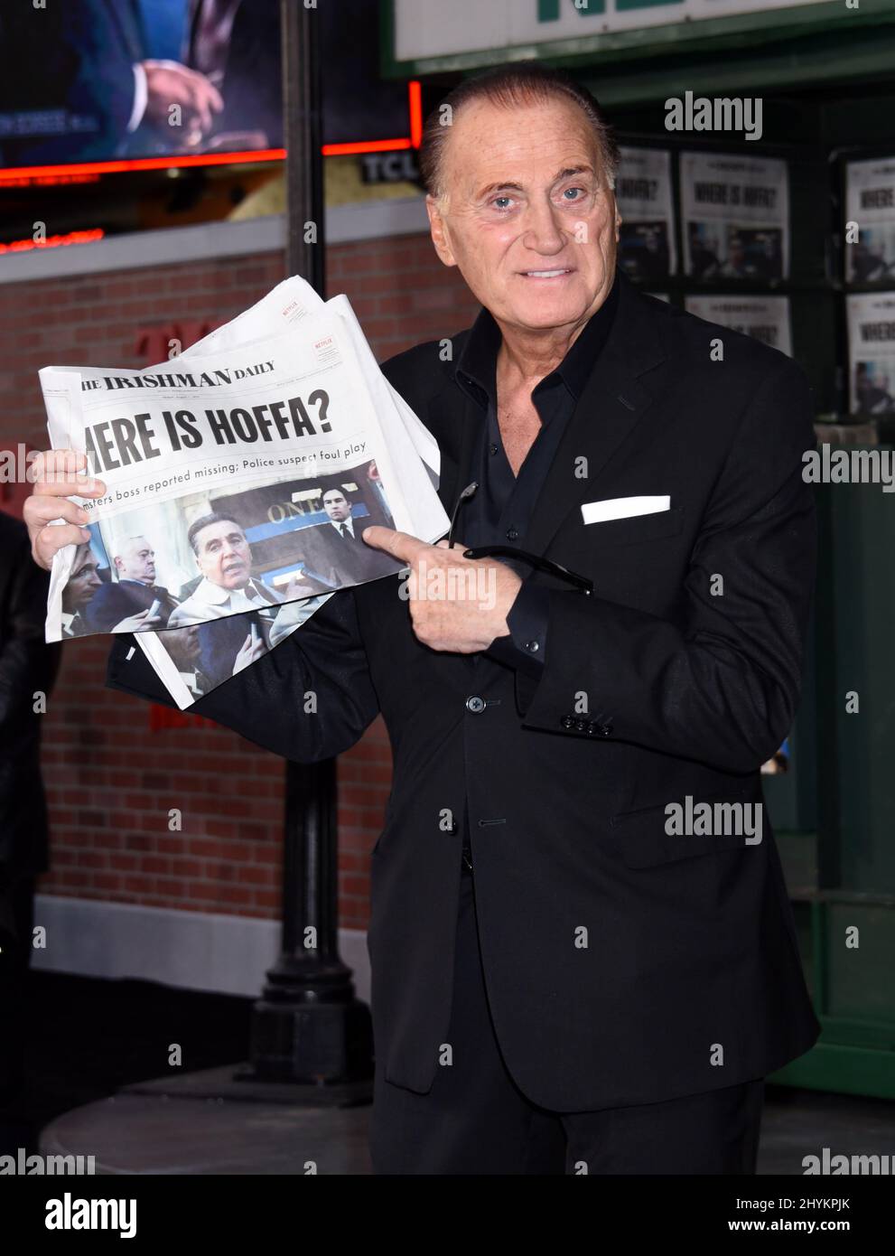 Joe Cortese attending the premiere of Netflix's The Irishman, in Los ...
