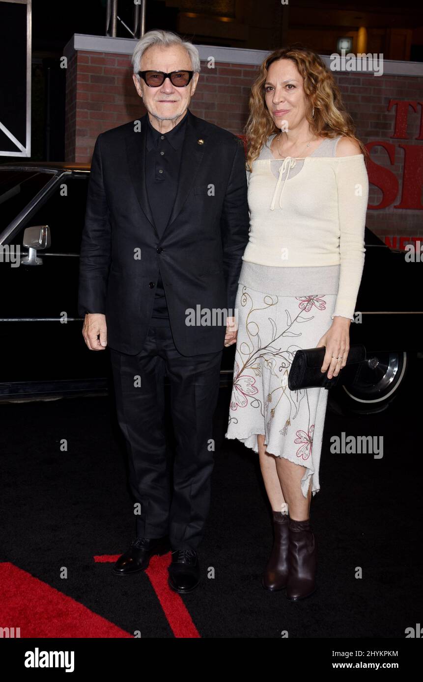 Harvey Keitel and Daphna Kastner attending the premiere of Netflix's ...