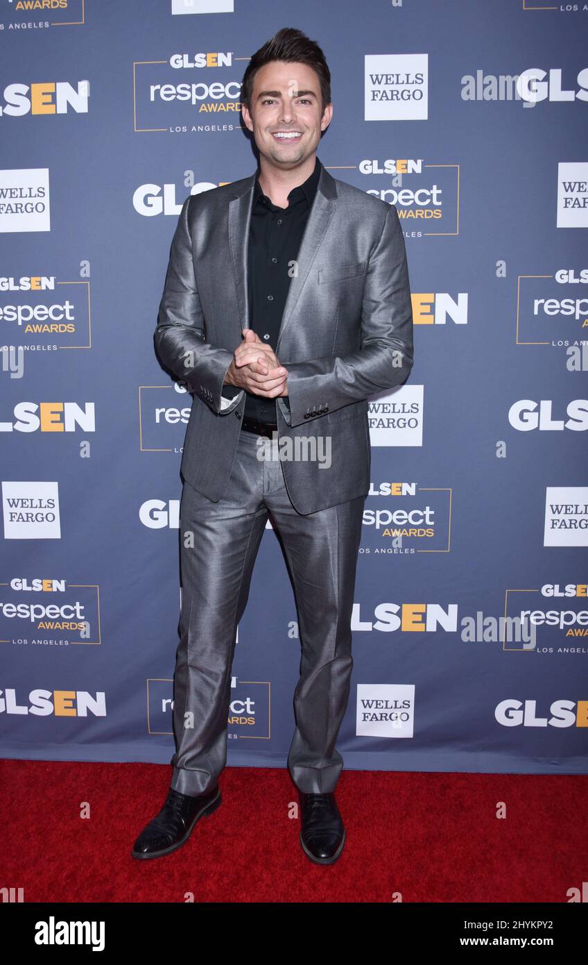 Jonathan Bennett at the 2019 GLSEN Respect Awards Los Angeles held at ...