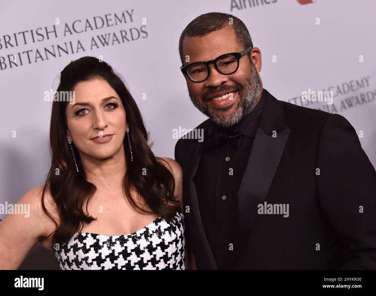 Chelsea Peretti And Jordan Peele Arrives At The 2019 British Academy