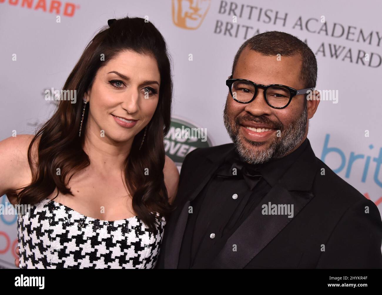 Chelsea Peretti and Jordan Peele arrives at the 2019 British Academy ...