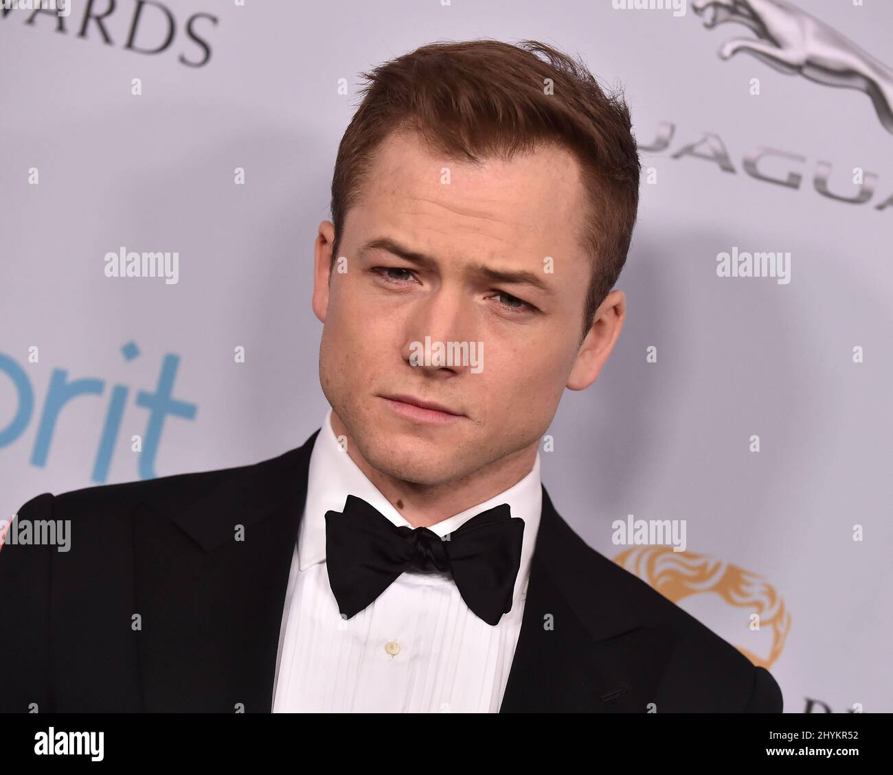 Taron Egerton arrives at the 2019 British Academy Britannia Awards held ...