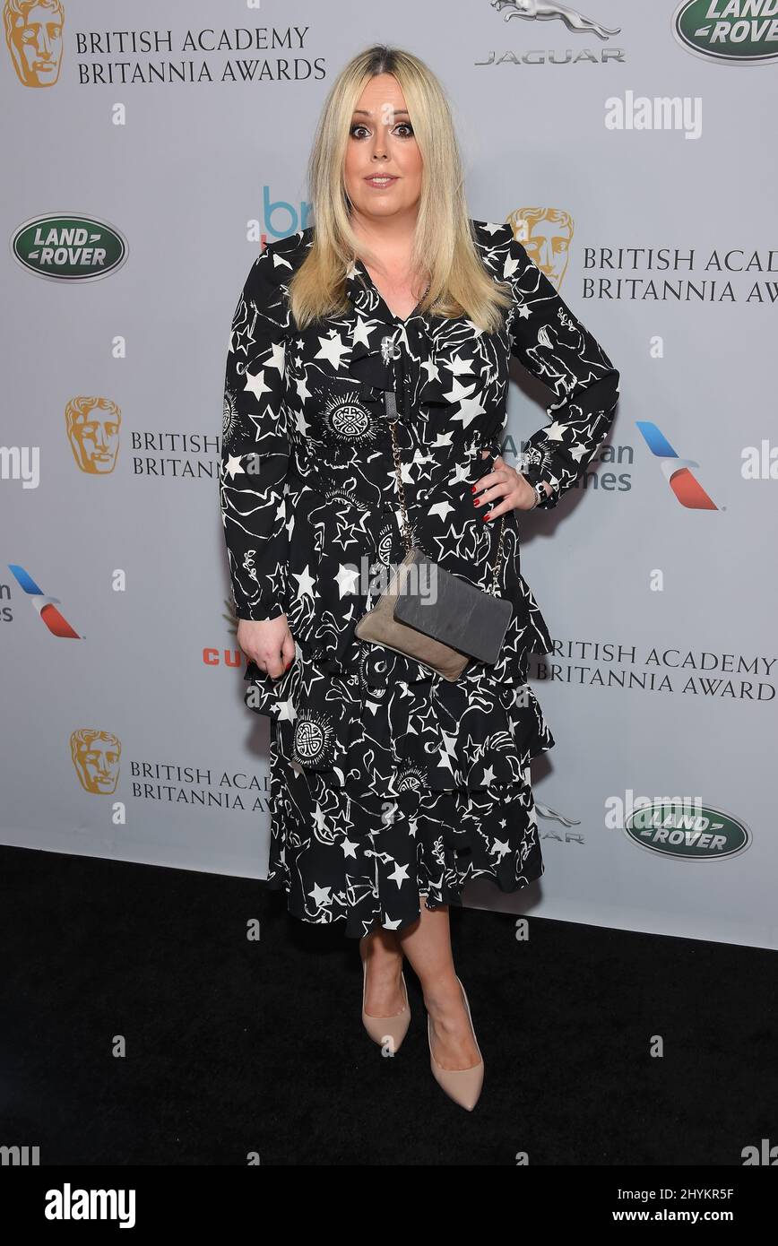 Roisin Conaty arrives at the 2019 British Academy Britannia Awards held ...