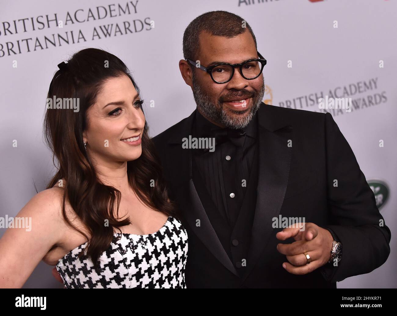 Chelsea Peretti And Jordan Peele Arrives At The 2019 British Academy