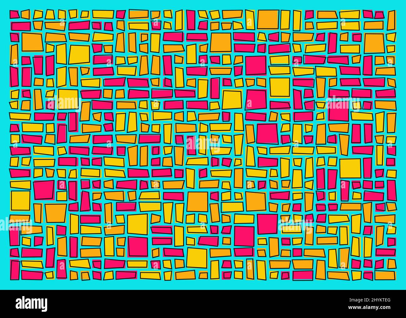 Abstract Offset Quads generative art background art illustration Stock ...