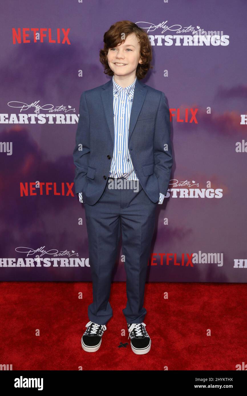 Tyler Crumley attends the premiere of Dolly Parton's Heartstrings ...
