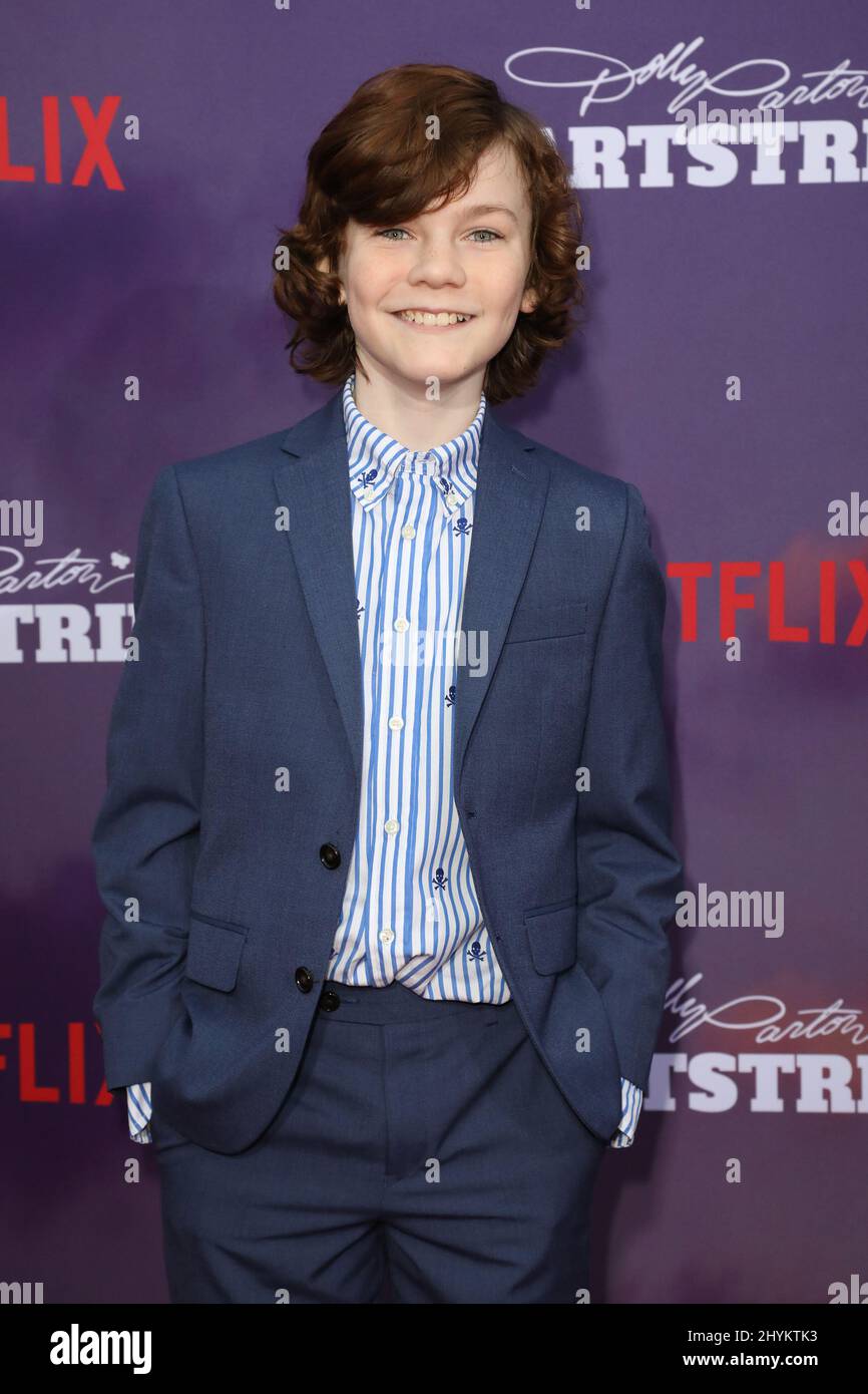 Tyler Crumley attends the premiere of Dolly Parton's Heartstrings ...