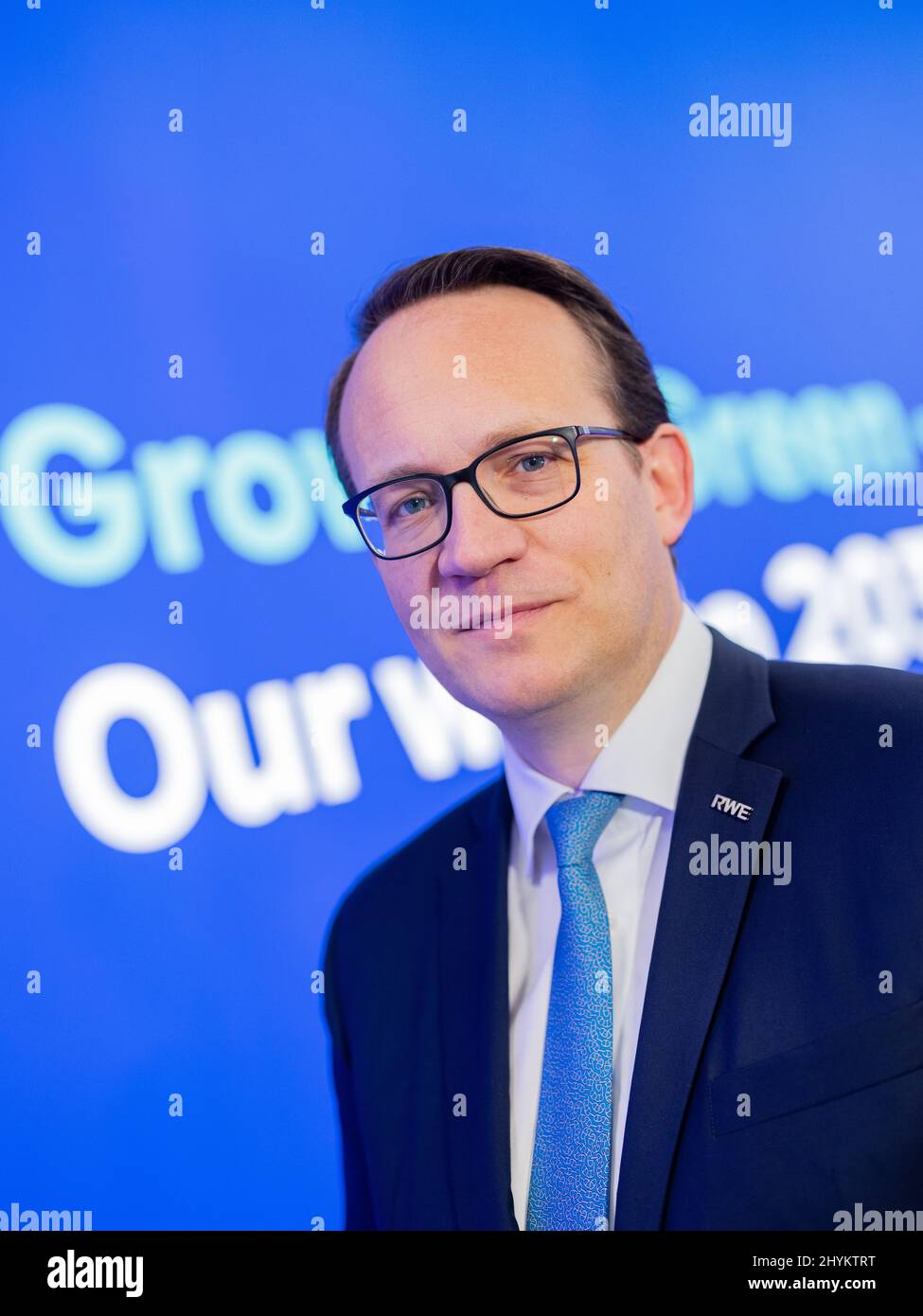 Essen, Germany. 15th Mar, 2022. Markus Krebber, CEO of RWE, will be on ...