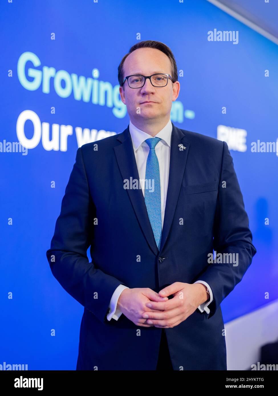 Essen, Germany. 15th Mar, 2022. Markus Krebber, CEO of RWE, will be on ...