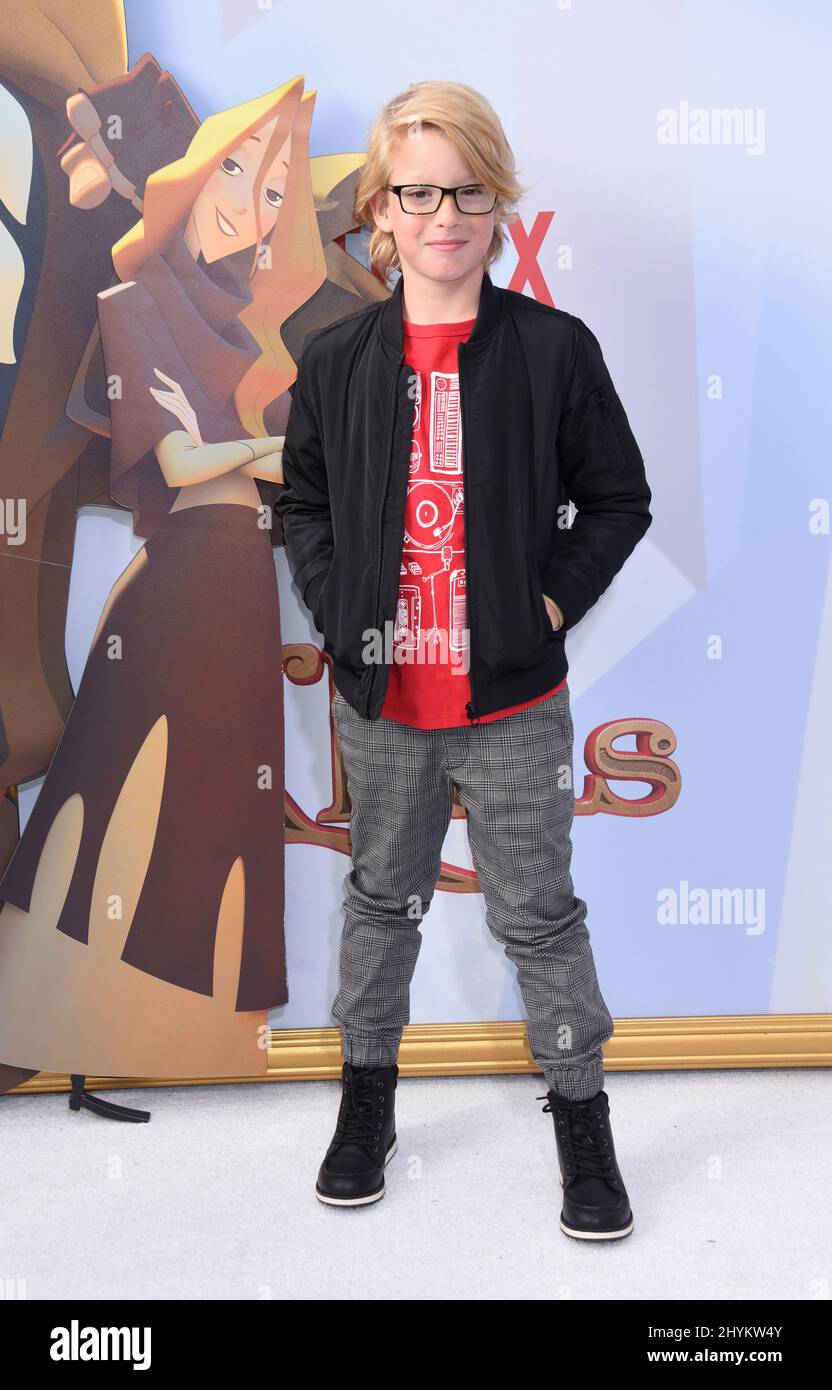 Evan Agos at the "Klaus" Los Angeles Premiere held at the Regency Village Theatre on November 2 ...