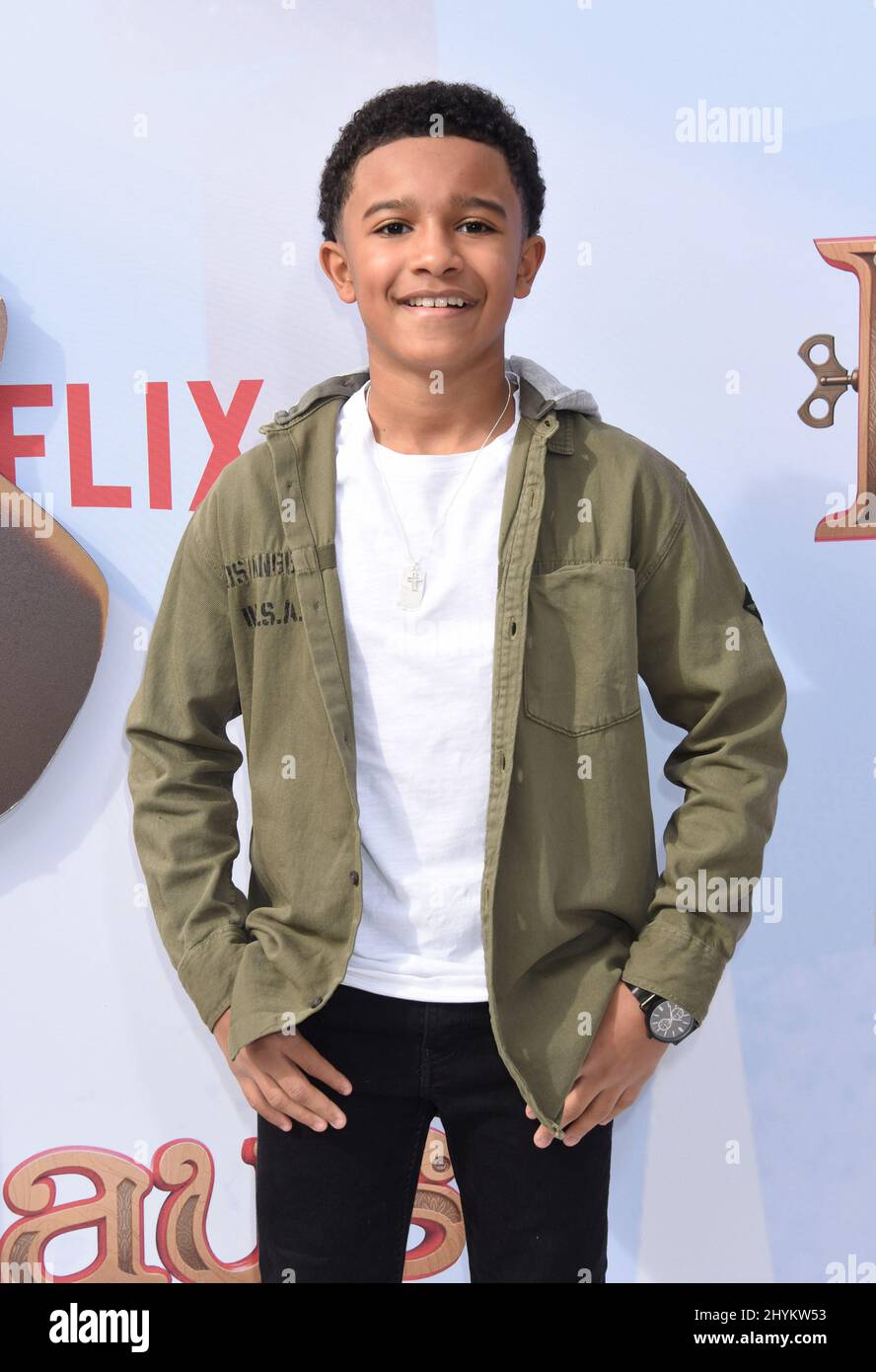 Cameron J. Wright at the "Klaus" Los Angeles Premiere held at the Regency Village Theatre on ...