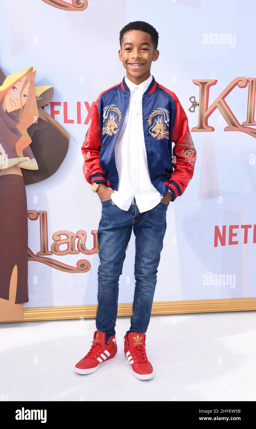 Isaiah Russell-Bailey at the "Klaus" Los Angeles Premiere held at the ...