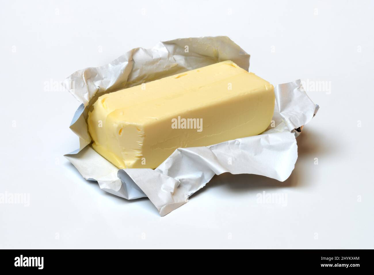 Butter with opened packaging Stock Photo - Alamy