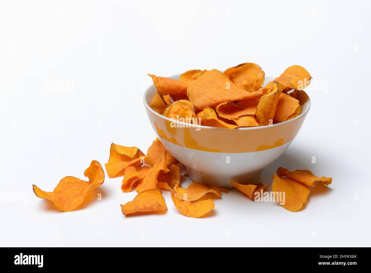Sweet potato, sweet crisps in shell Stock Photo - Alamy