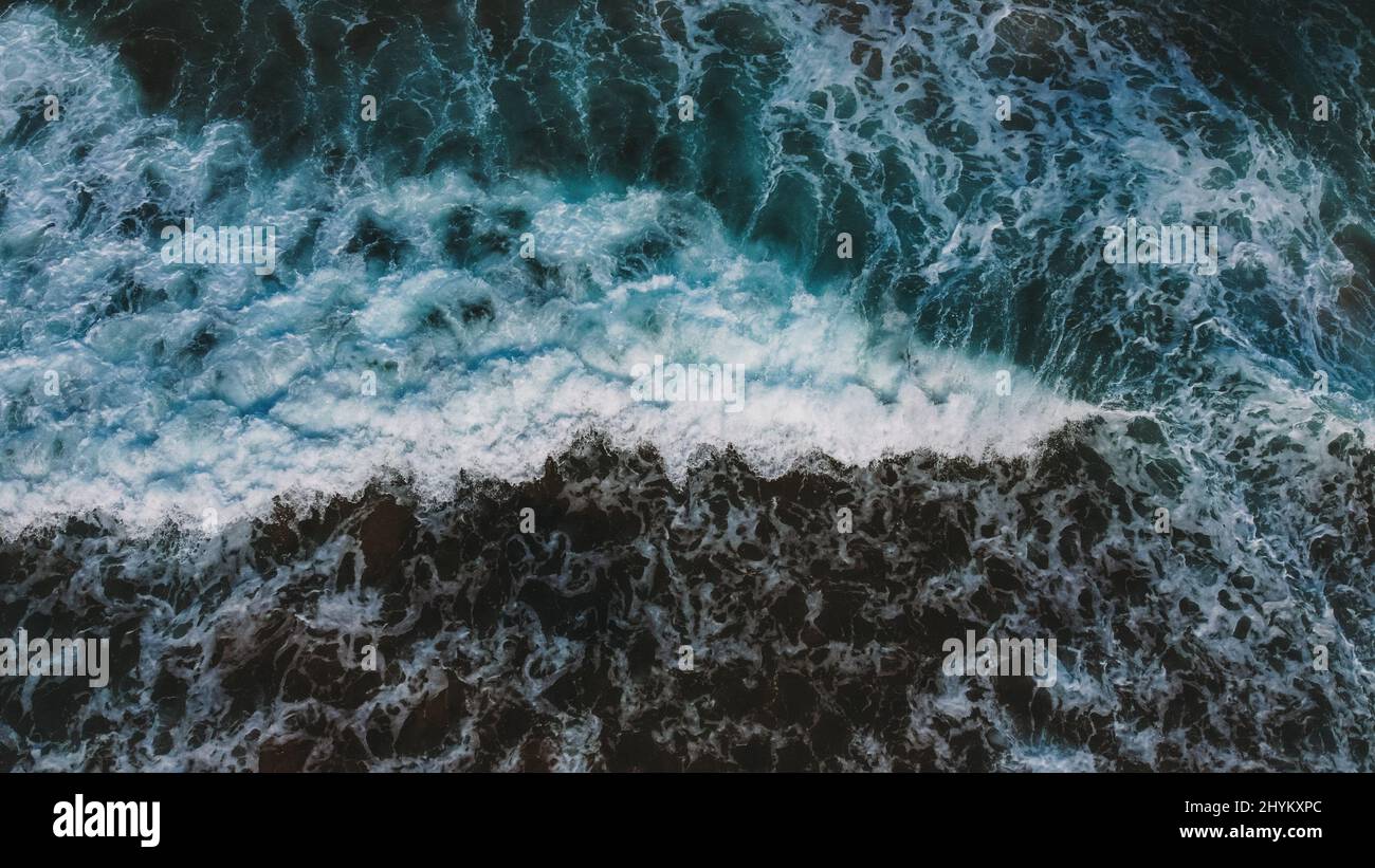 Blue ocean pattern hi-res stock photography and images - Alamy