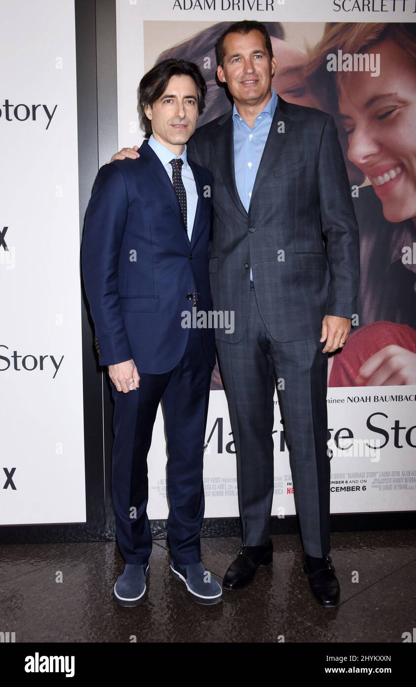 Noah Baumbach and Scott Stuber attending the Los Angeles premiere of ...