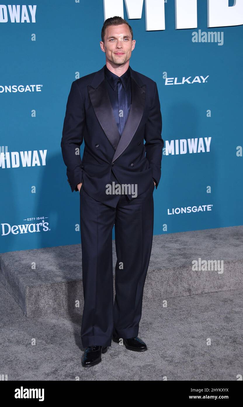 Ed Skrein attending the World premiere of Midway Stock Photo - Alamy