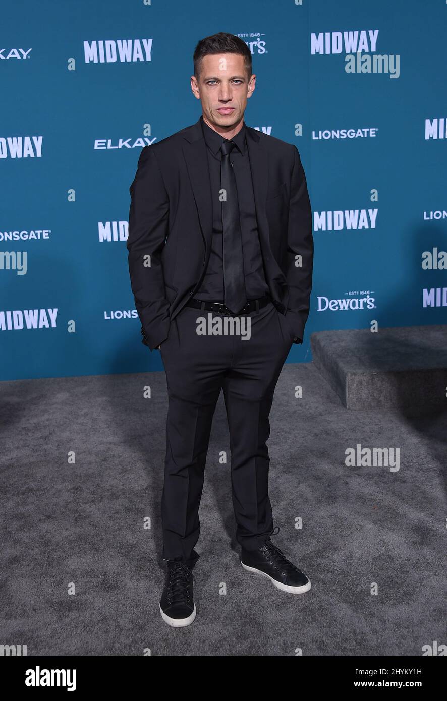 James Carpinello attending the World premiere of Midway Stock Photo - Alamy