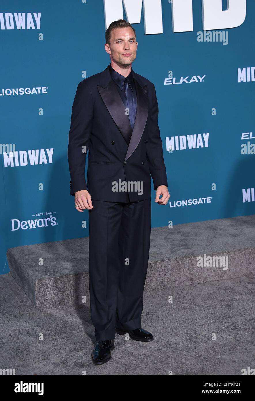 Ed Skrein attending the World premiere of Midway Stock Photo - Alamy