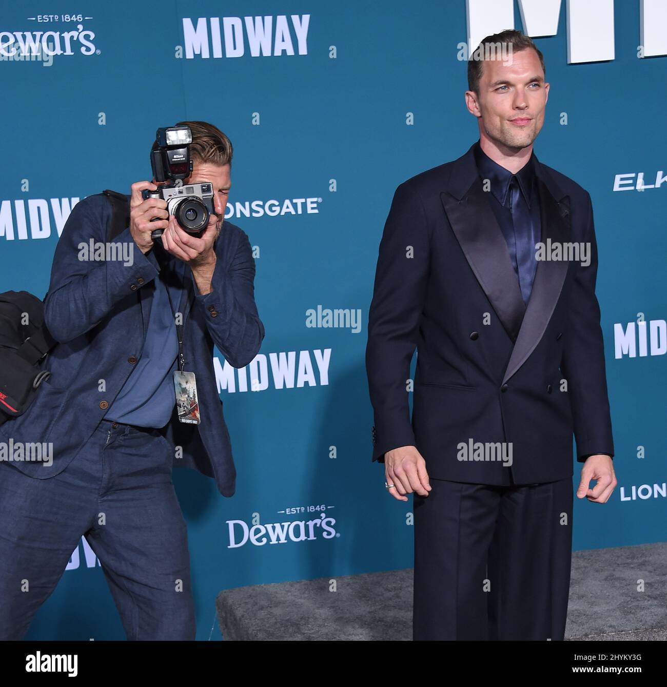 Ed Skrein attending the World premiere of Midway Stock Photo - Alamy