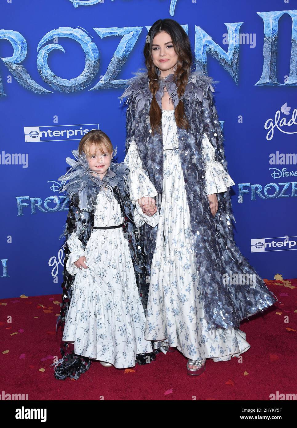 Gracie Elliot Teefey and Selena Gomez attending the world premiere of ...