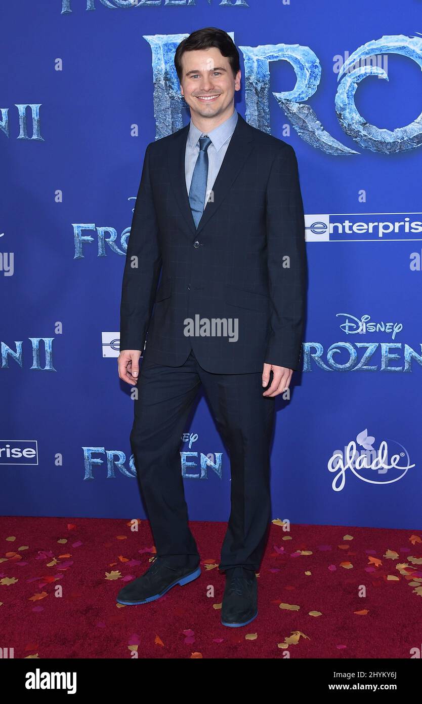 Jason Ritter attending the world premiere of Frozen 2, held at the ...