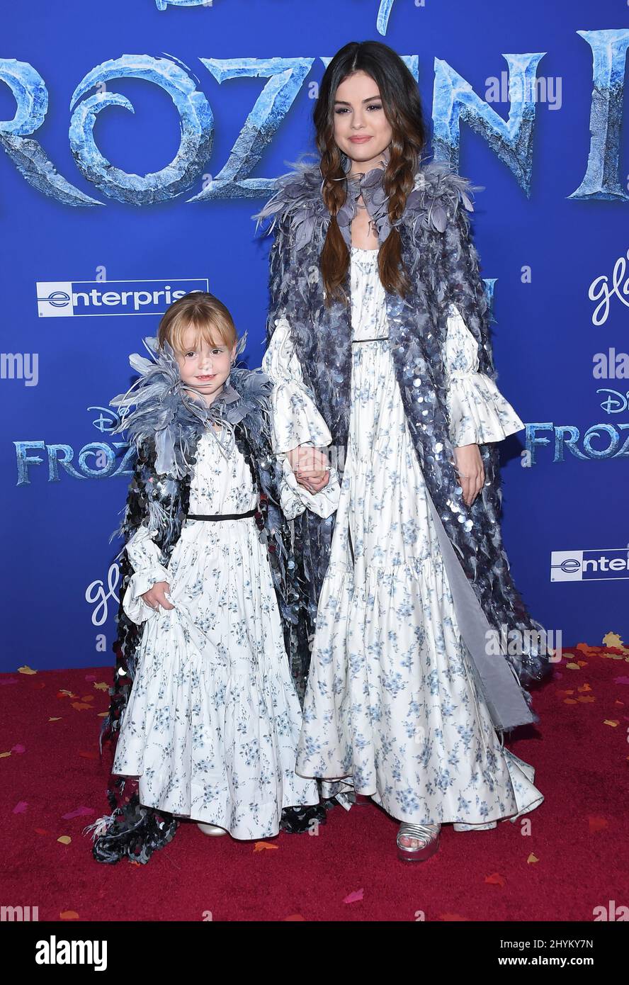 Gracie Elliot Teefey and Selena Gomez attending the world premiere of ...