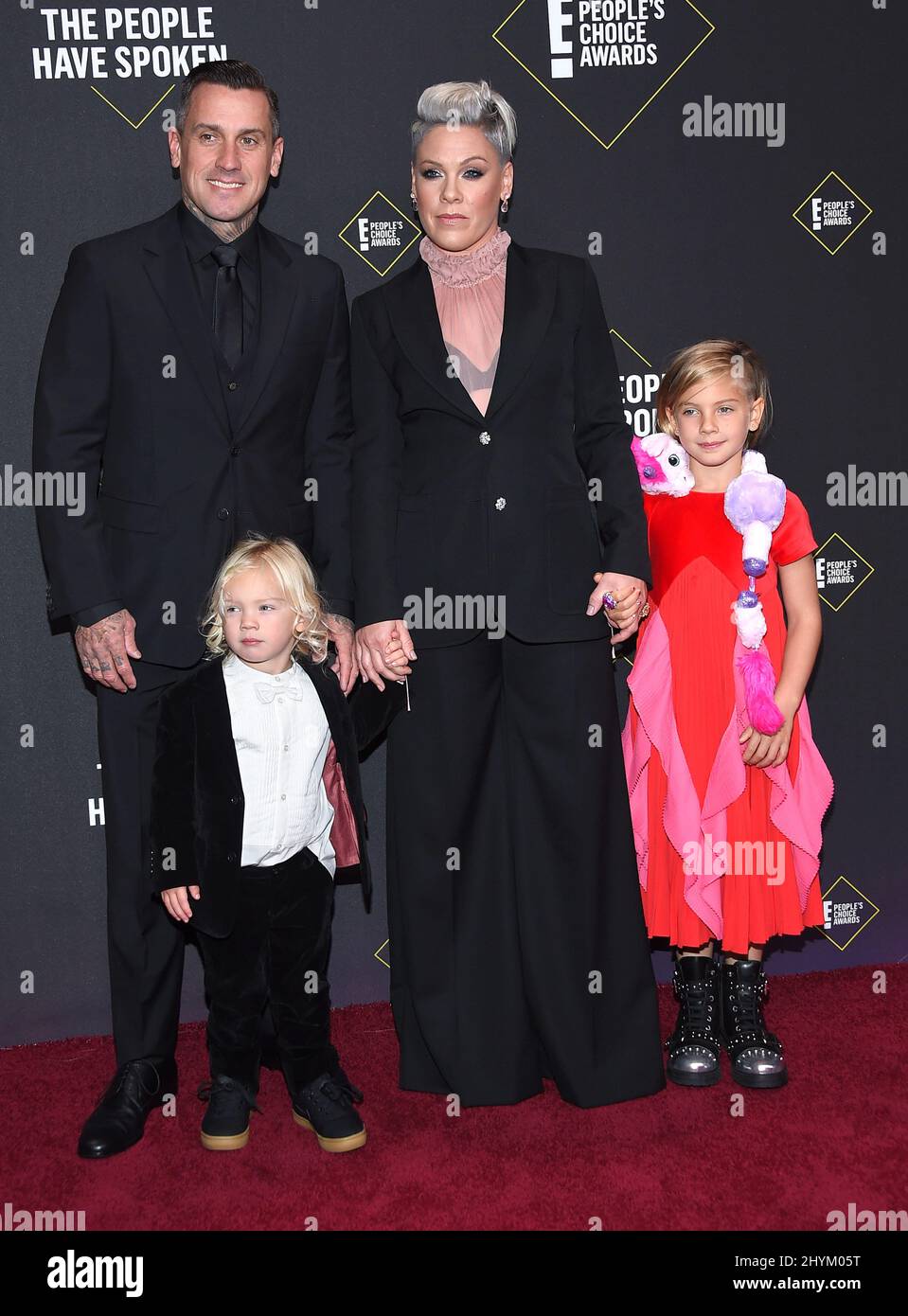 Carey Hart, Pink, Willow Sage Hart and Jameson Moon Hart at the 2019 E ...
