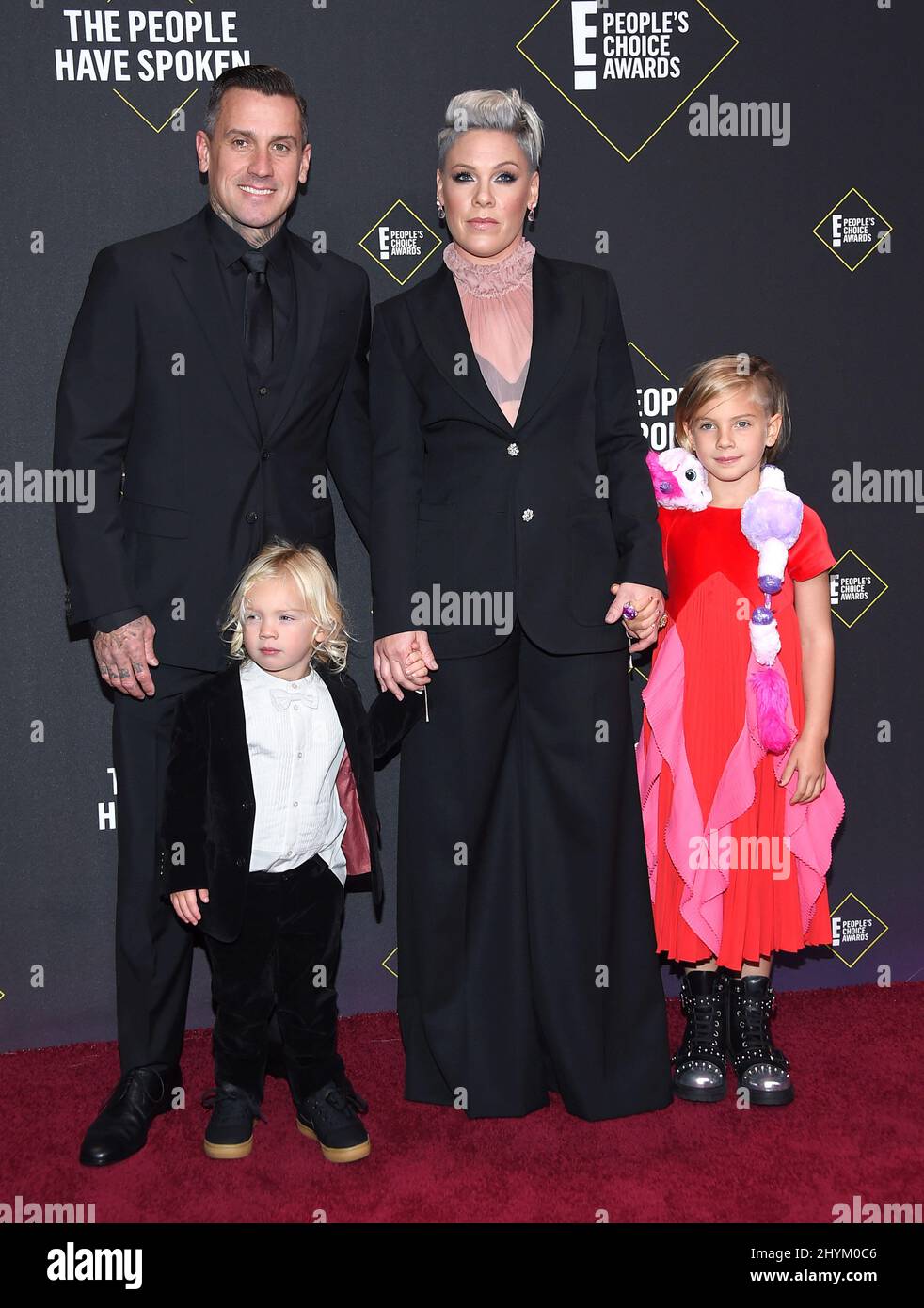 Carey Hart, Pink, Willow Sage Hart and Jameson Moon Hart at the 2019 E ...