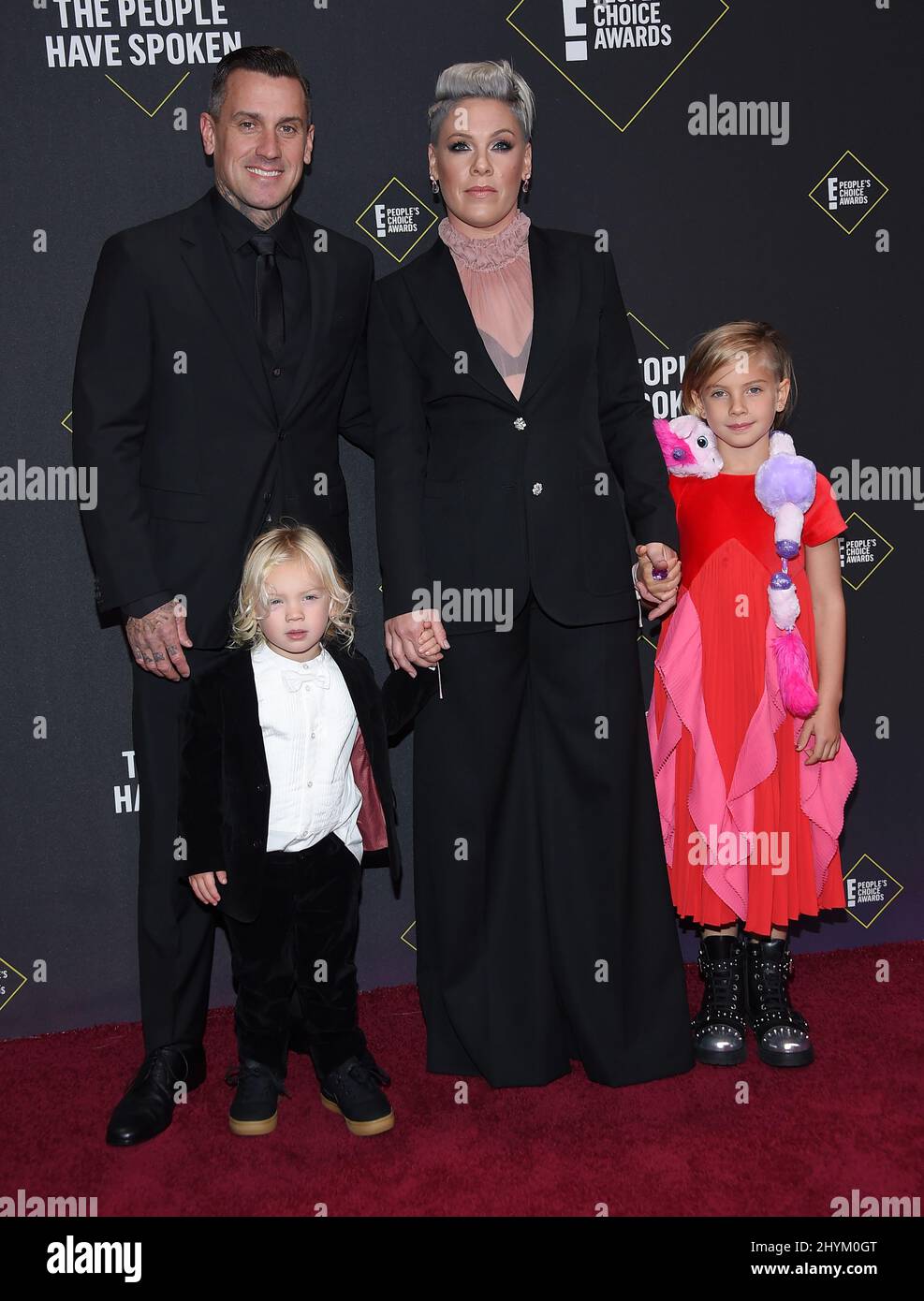 Carey Hart, Pink, Willow Sage Hart and Jameson Moon Hart at the 2019 E ...