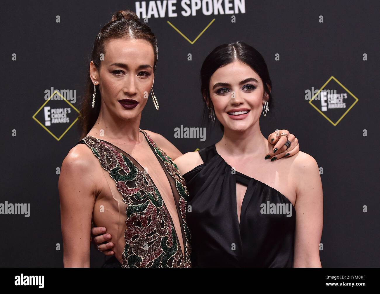 Maggie Q and Lucy Hale at the 2019 E! People's Choice Awards held at ...