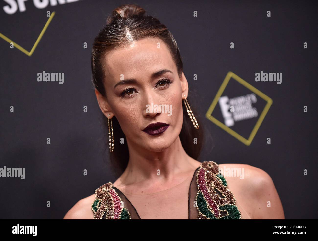 Maggie Q at the 2019 E! People's Choice Awards held at Barker Hanger on ...