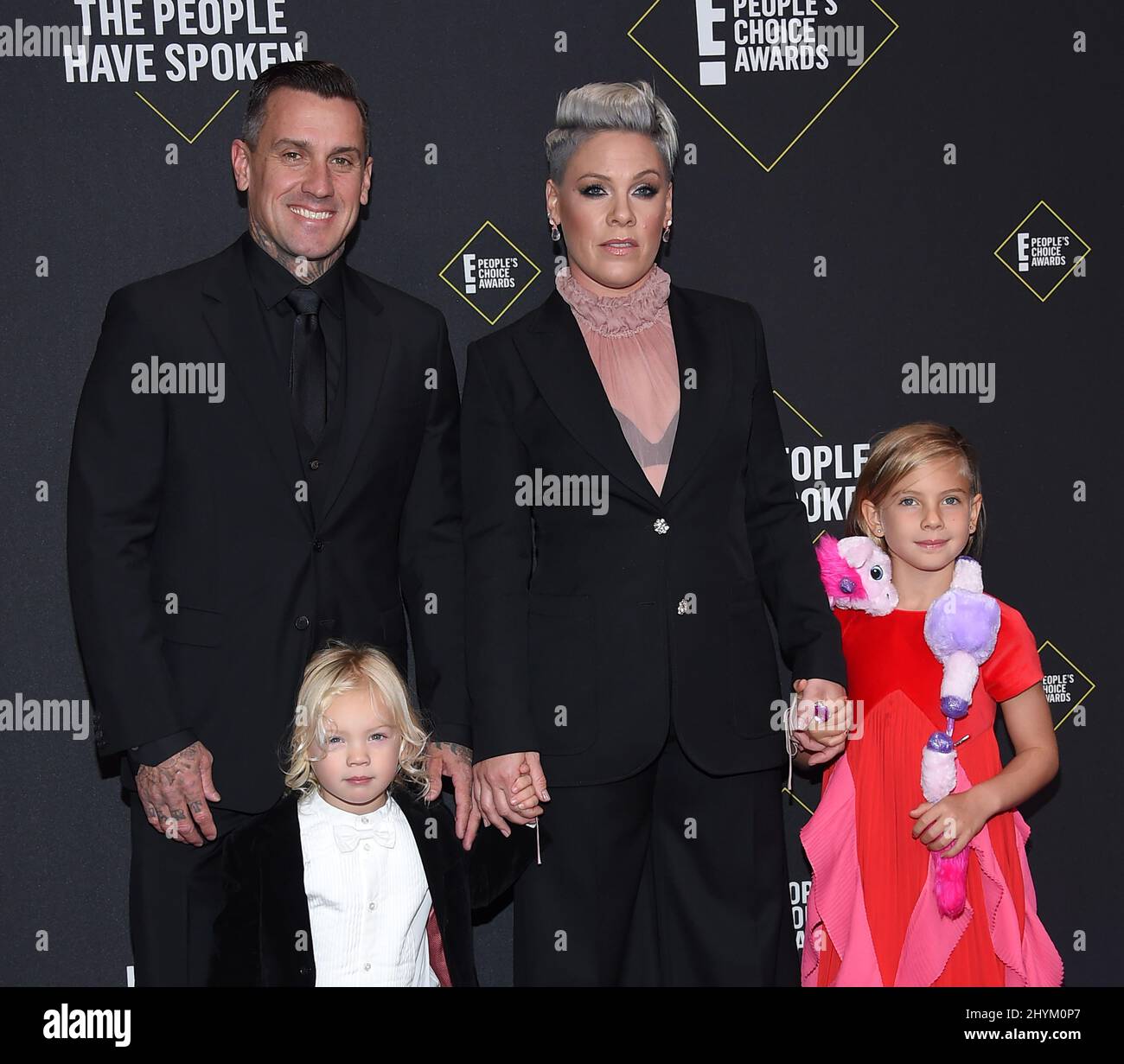 Carey Hart, Pink, Willow Sage Hart and Jameson Moon Hart at the 2019 E ...