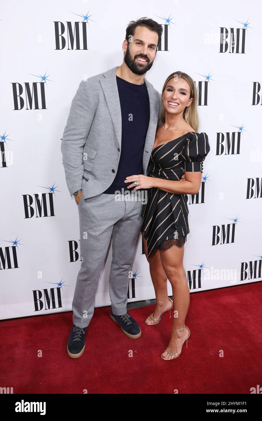Jesse James Decker and Eric Decker at the BMI Country Awards 2019 held ...