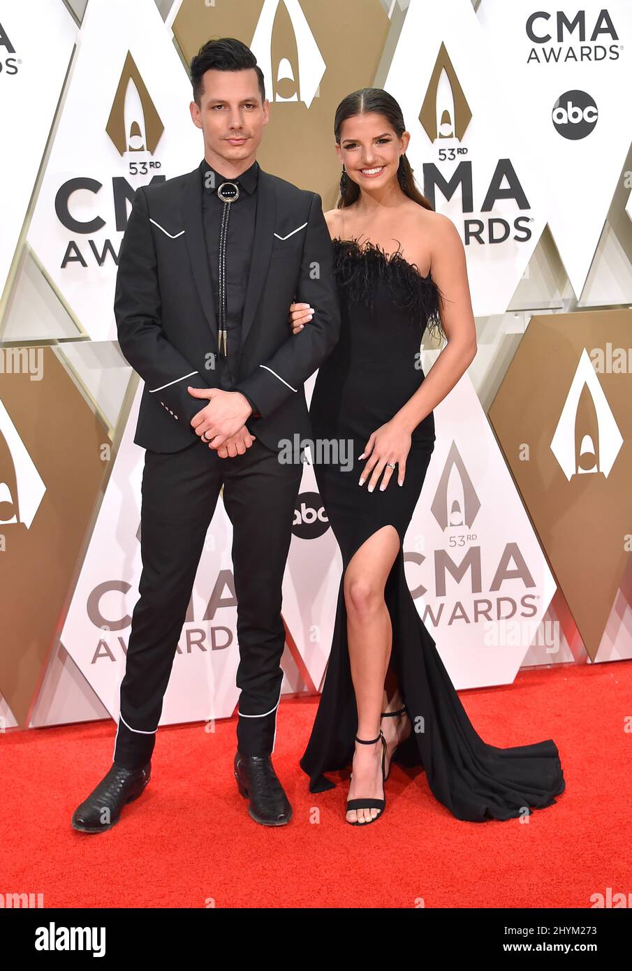 Devin Dawson and Leah Dawson arriving to the 53rd Annual CMA Awards ...