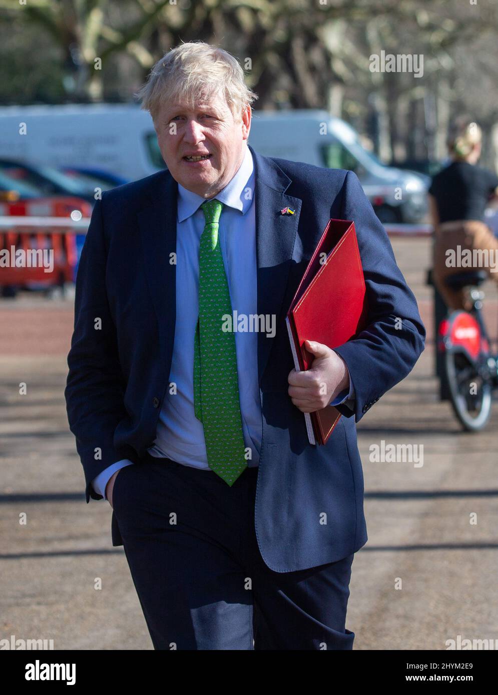 London, England, UK. 15th Mar, 2022. UK Prime Minister BORIS JOHNSON is ...