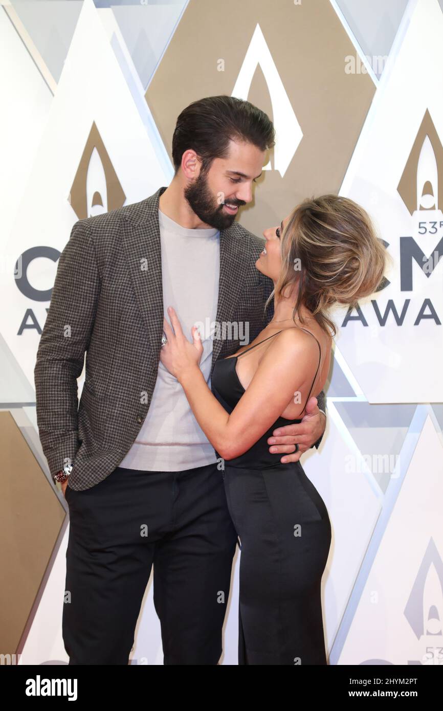 Jesse James Decker and Eric Decker at the 53rd Annual Country Music ...