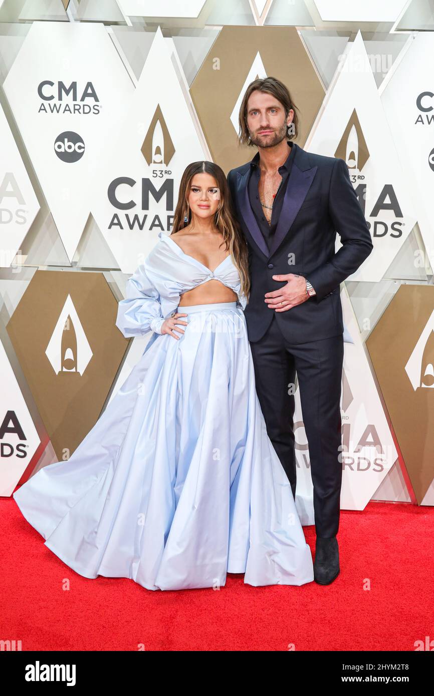 Marren Morris and Ryan Hurd at the 53rd Annual Country Music ...