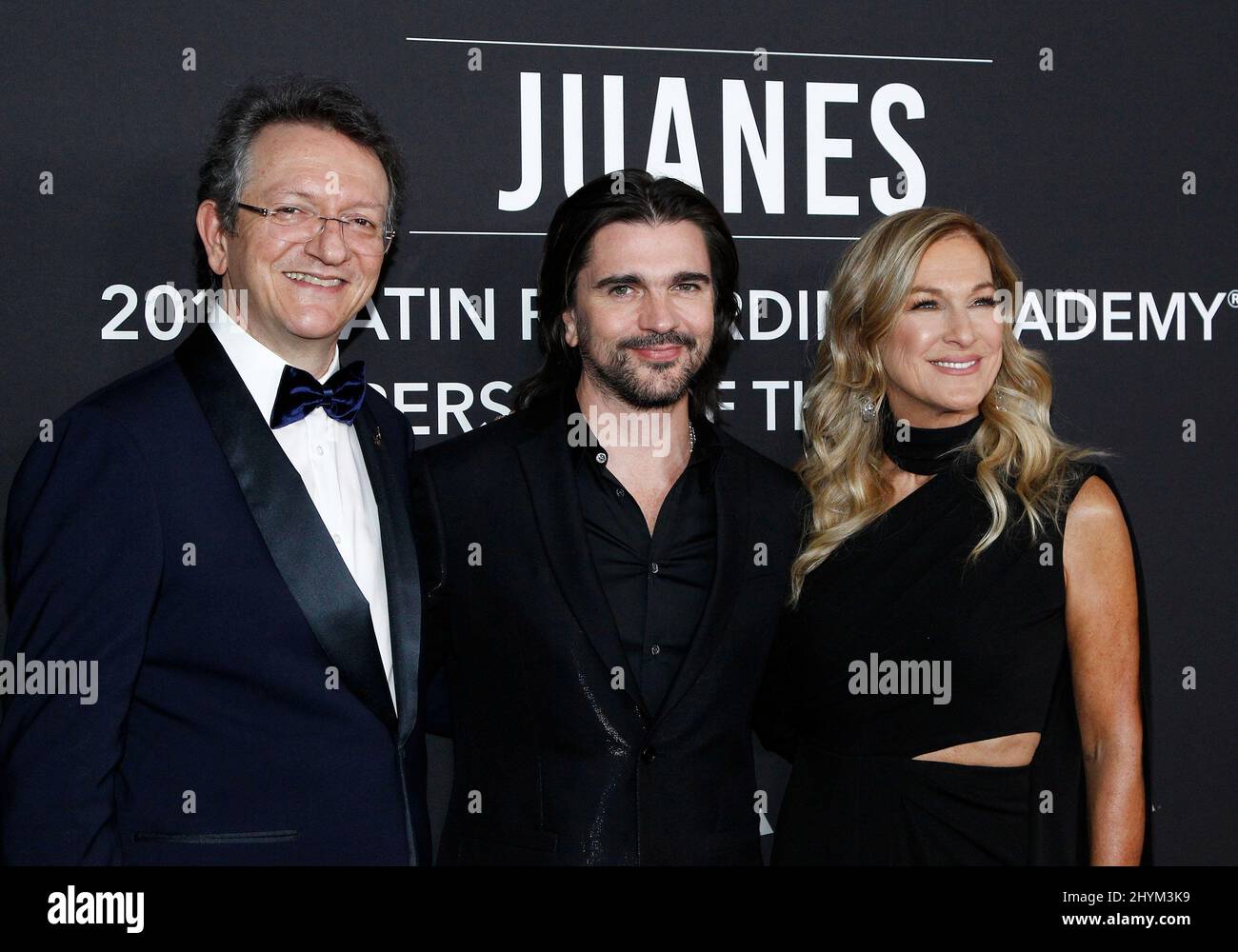 Gabriel Abaroa, Juanes, Deborah Dugan at the Latin Recording Academy ...