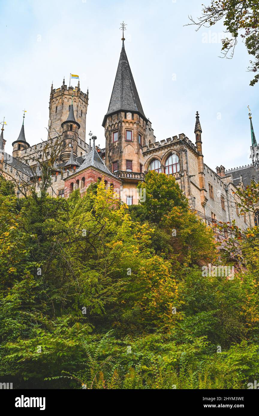 Marienburg Castle built in neo-Gothic style in Pattensen, Lower Saxony ...