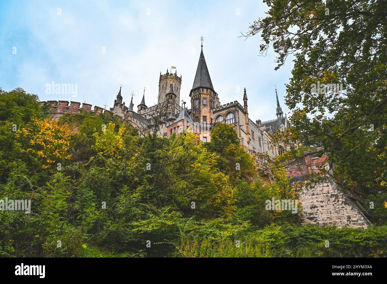 Marienburg Castle built in neo-Gothic style in Pattensen, Lower Saxony ...